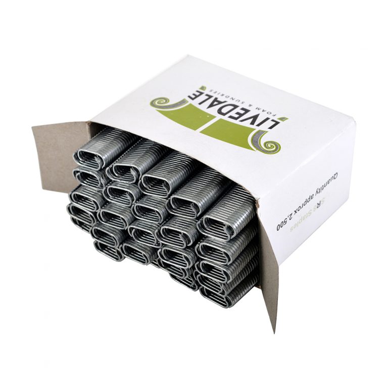 SR8 Rigid Hog ring strip box of 2,500 - Livedale Foam & Sundries Ltd