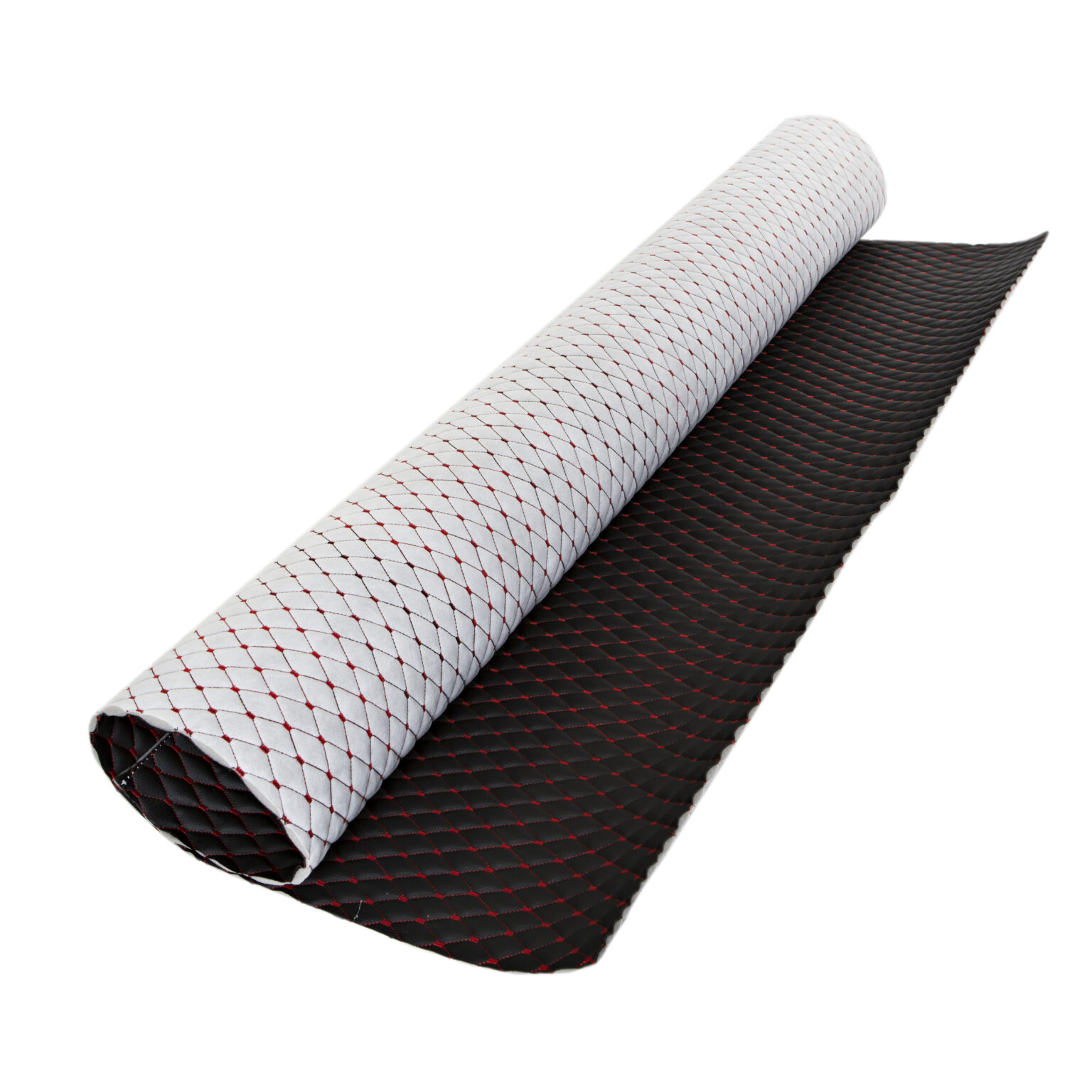 Custom Stitch Black Vinyl Small Red Diamond (per mtr) - Livedale Foam ...