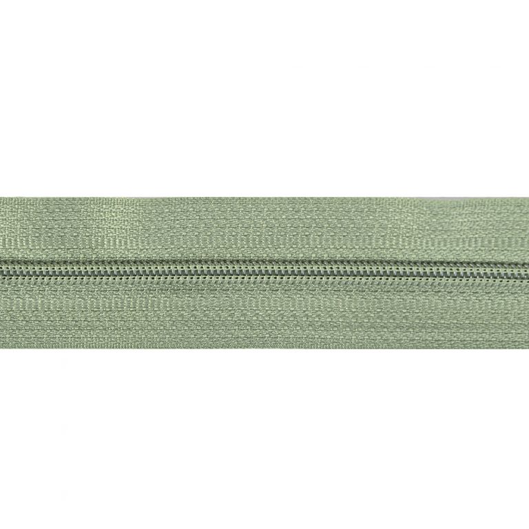 No.3 Olive Green continuous zip - Livedale Foam & Sundries Ltd