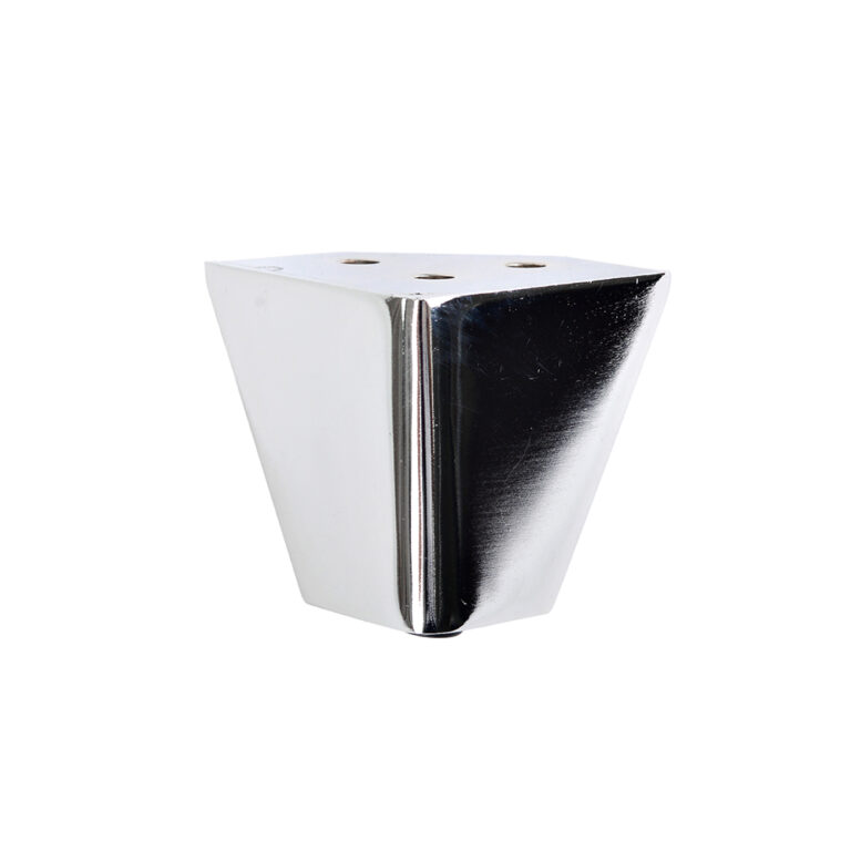 Chrome Corner Metal Leg 60mm x 60mm x 65mm - Livedale Foam & Sundries Ltd