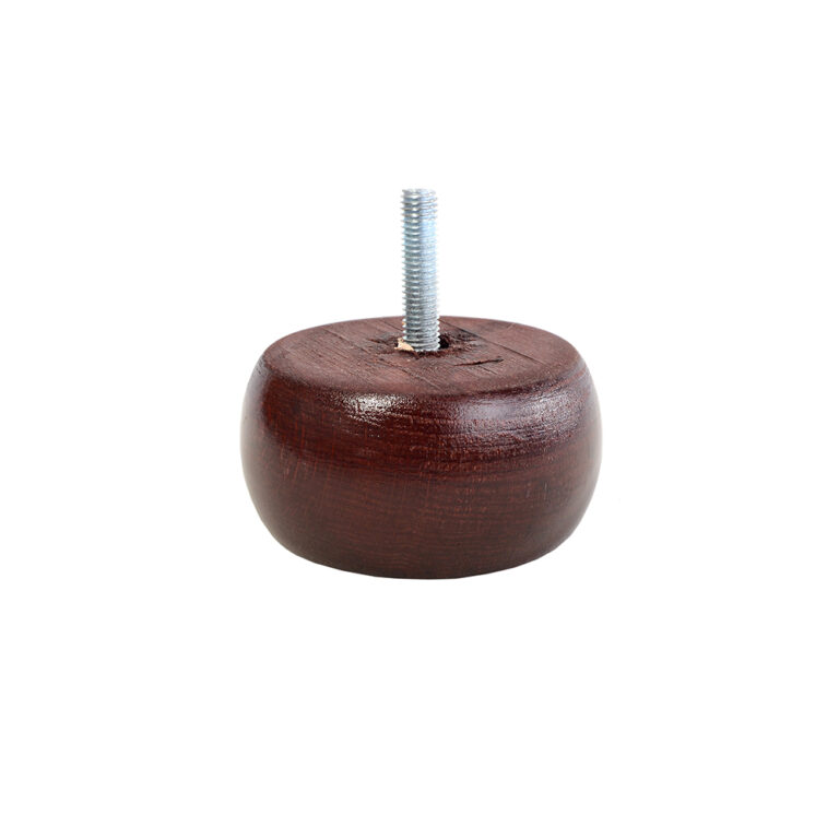 Wooden Bun Foot 85mm diameter x 43mm - Livedale Foam & Sundries Ltd