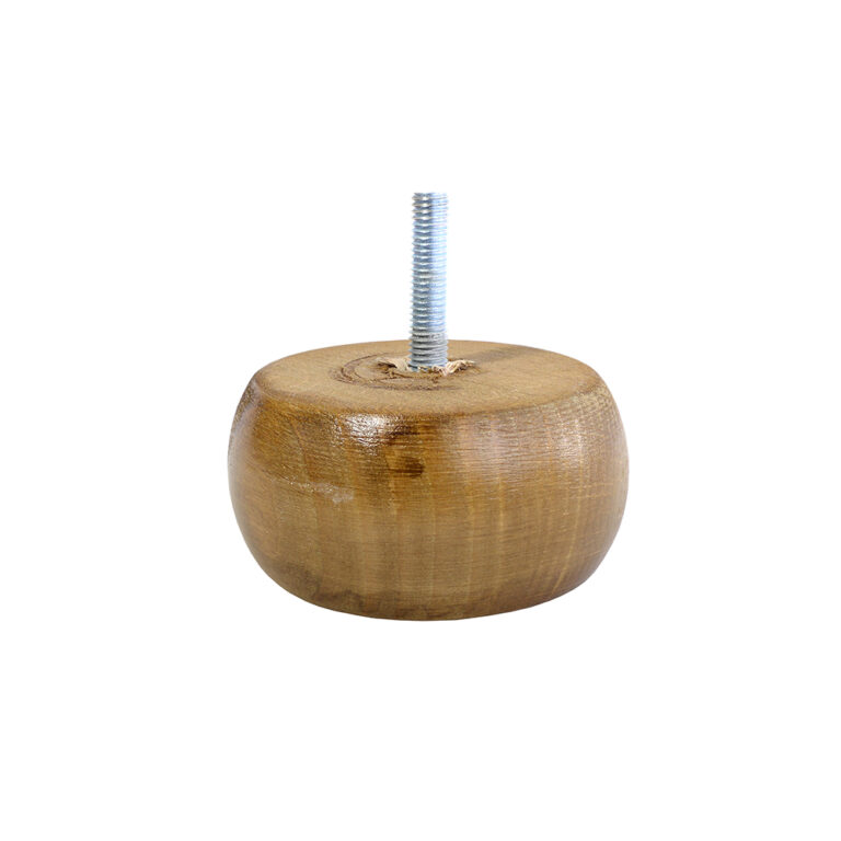 Wooden Bun Foot 85mm diameter x 43mm - Livedale Foam & Sundries Ltd