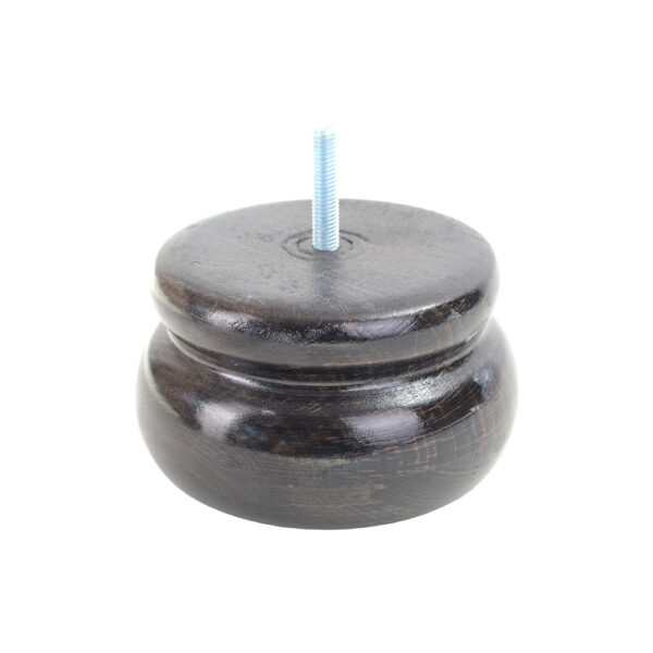 Shaped Wooden Bun Foot 125mm diameter x 80mm - Livedale Foam & Sundries Ltd